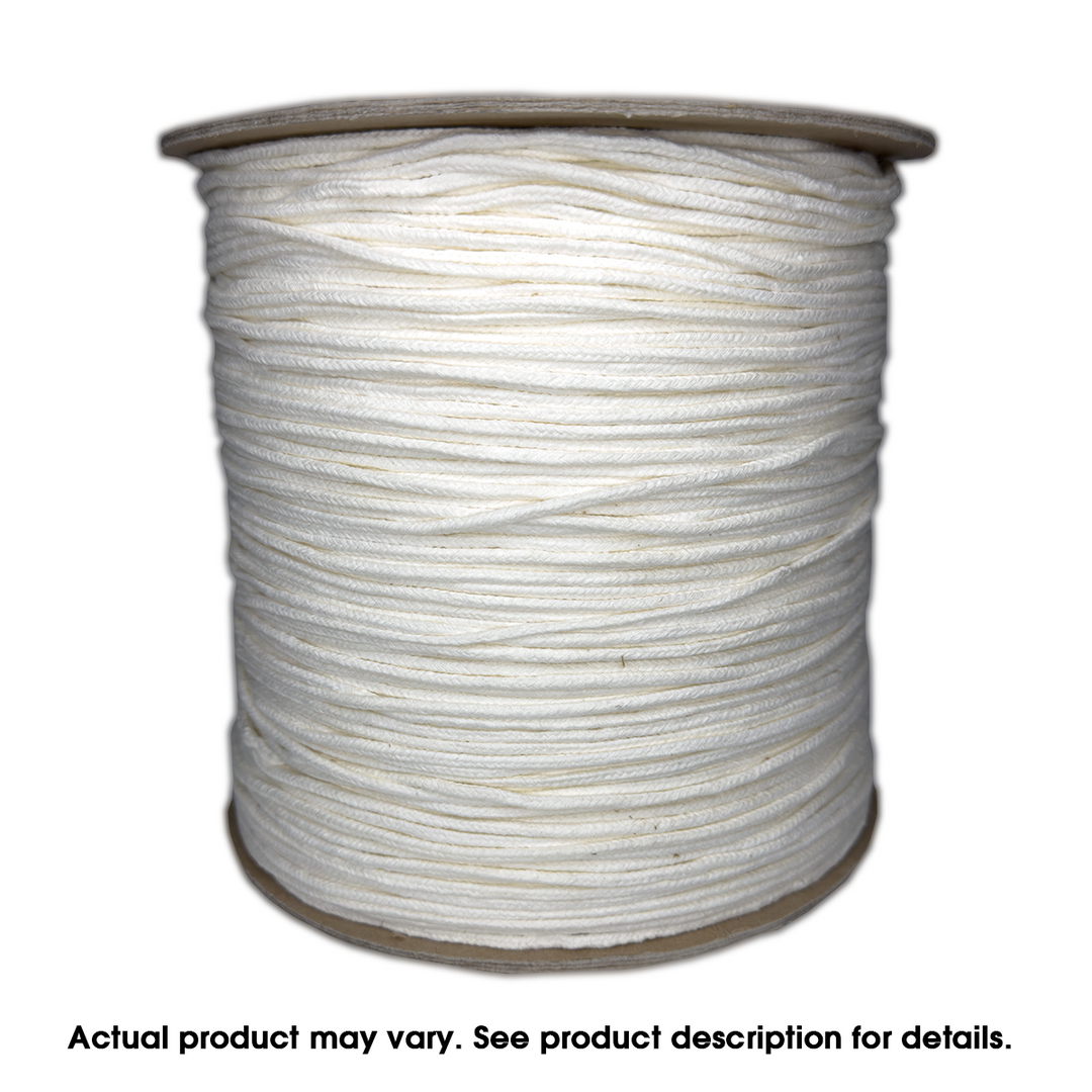 PremiumCraft Square Braid Cotton Candle Wicks (Raw)